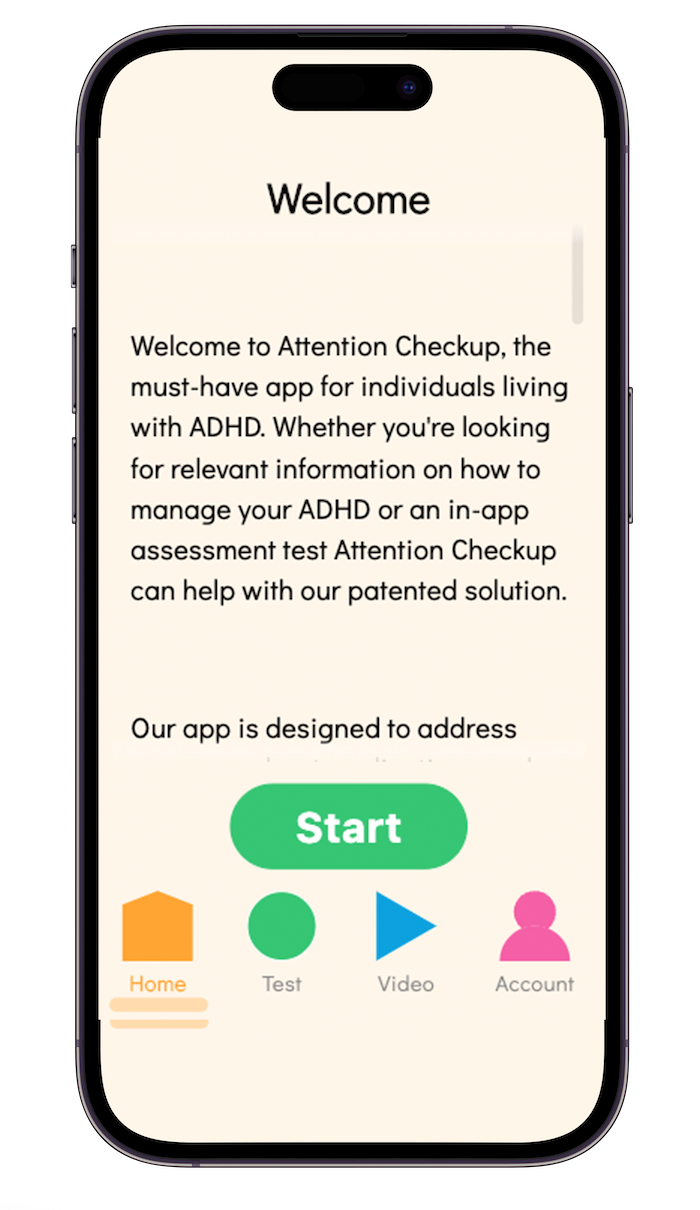 Attention Checkup - App for ADHD